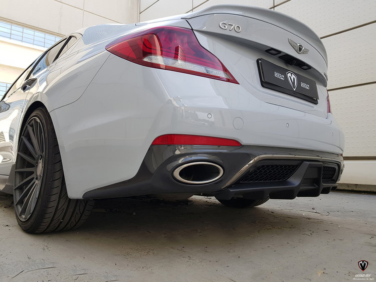 M&S Rear Diffuser for Genesis G70 – UNIQPERFORMANCE
