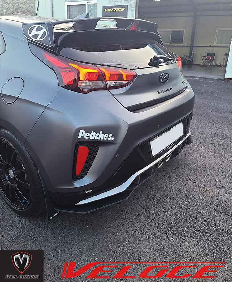 Hyundai Veloster JS 2018+M&S VELOCE Line Type S Rear Diffuser ...