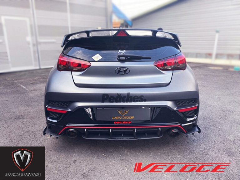 M&S VELOCE Line Type R Lip Kit For Hyundai Veloster N Rear Diffuser ...