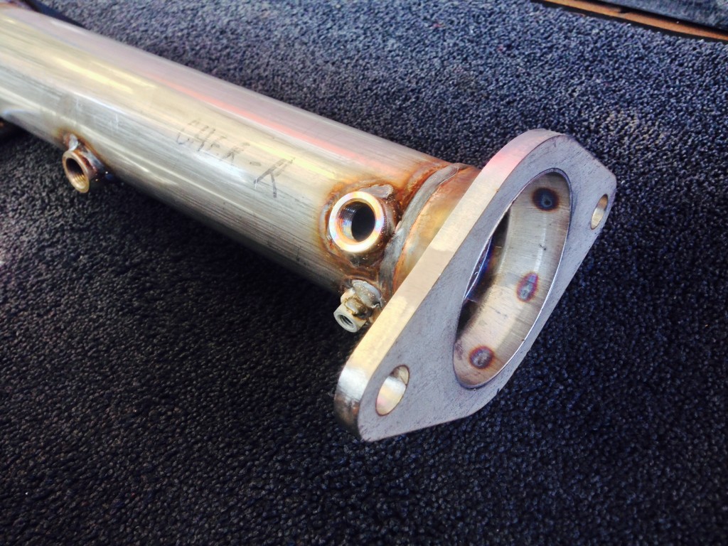 3 INCH STAINLESS STEEL CATLESS DOWNPIPE 2013-2015 VELOSTER TURBO ...