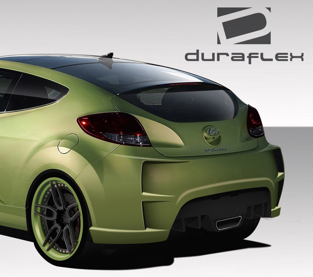 2012-2016 Hyundai Veloster Duraflex VG-R Rear Bumper Cover – 1 Piece ...