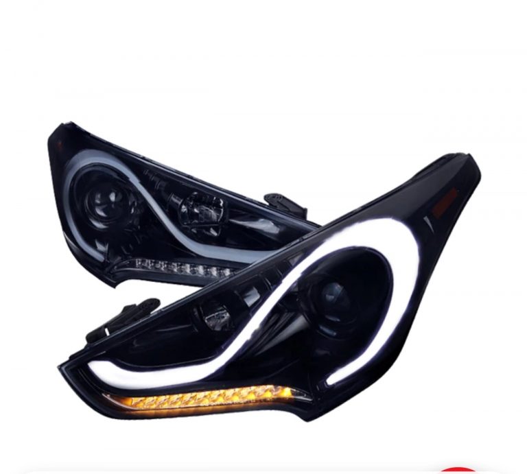 2012-2017 Hyundai Veloster Smoke Lens Projector Headlights w/ LED DRL ...