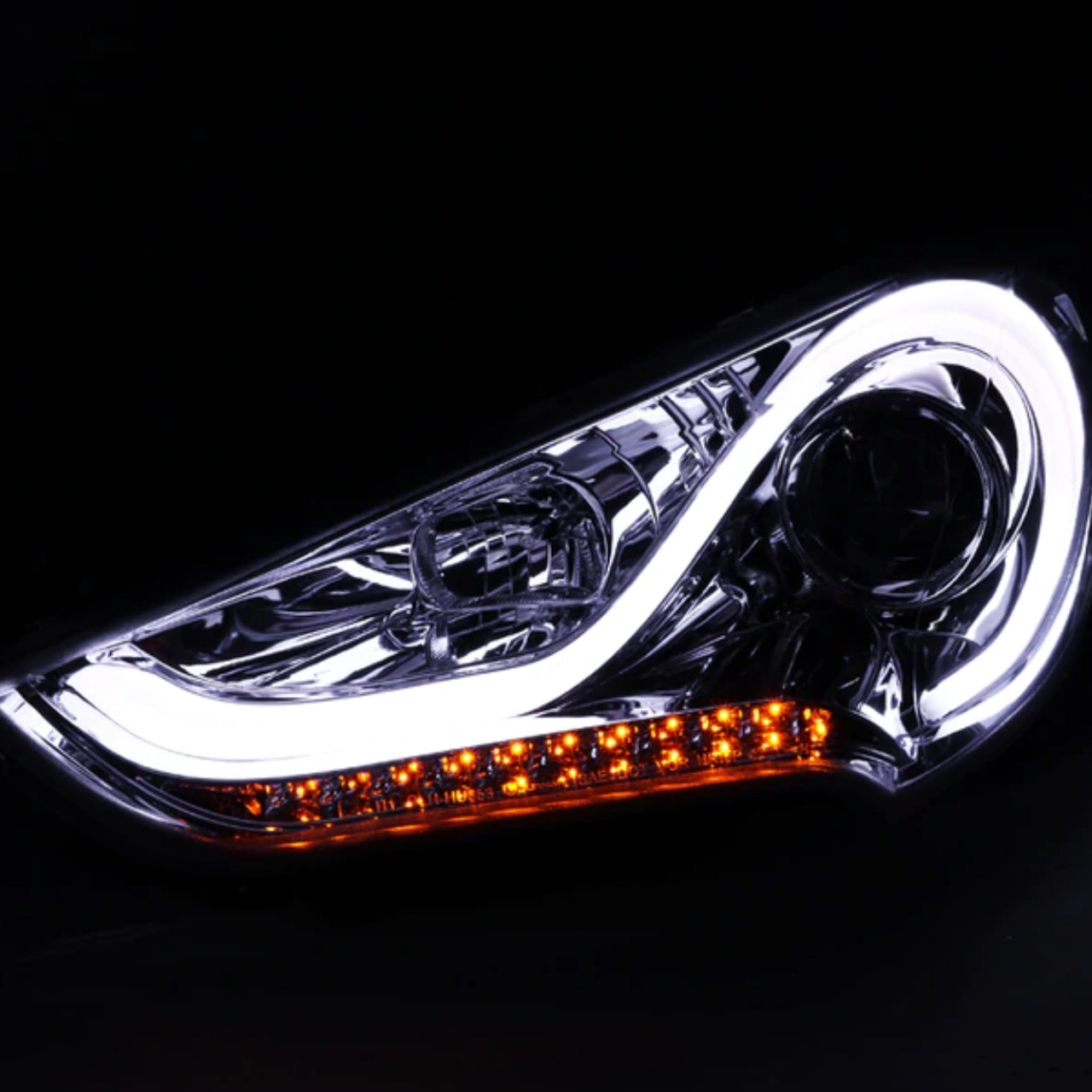 2012-2017 Hyundai Veloster Sequential DRL LED Projector Headlight ...